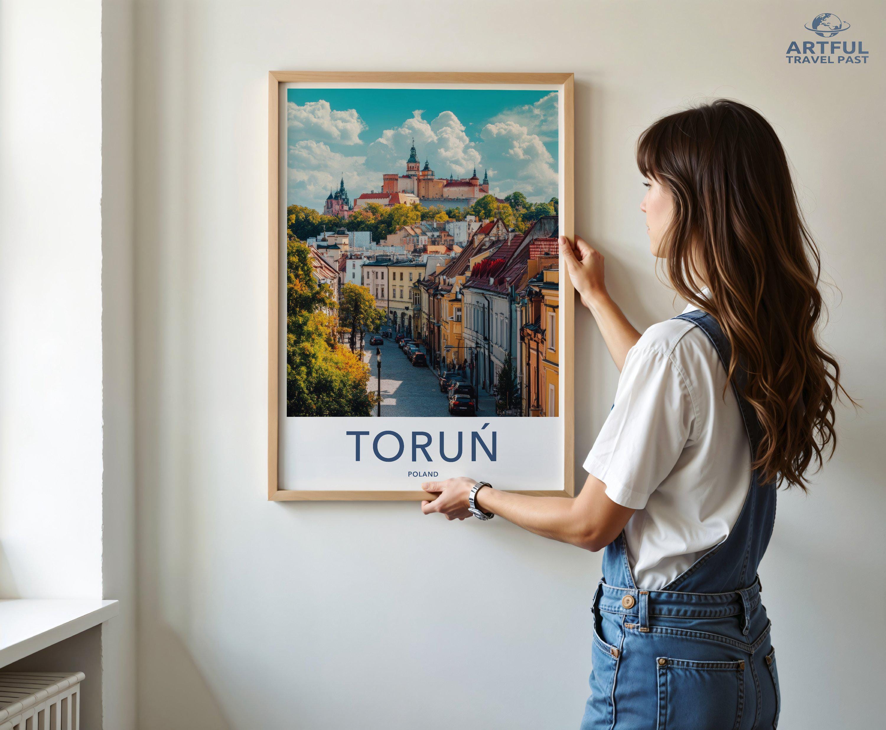 Torun Poland Wall Art Print, Historic Cityscape Poster, European Travel ...
