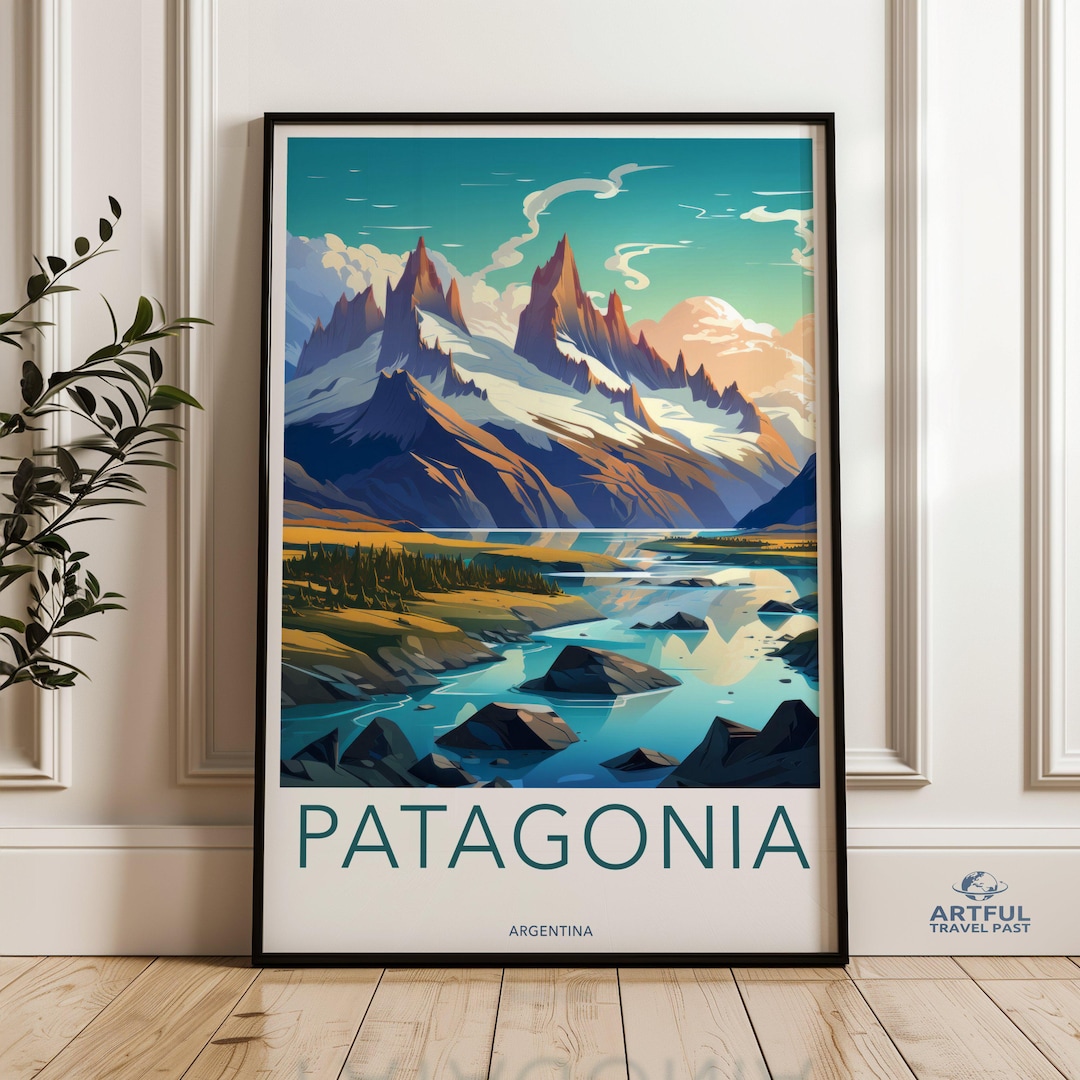 Patagonia Wall Art, Argentina Print, Scenic Landscape Decor, Mountain ...