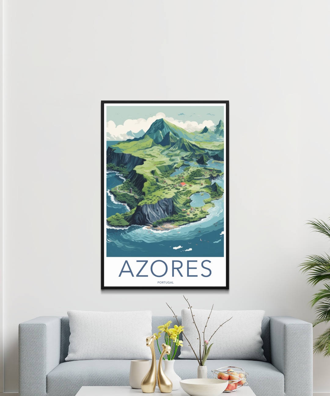 Azores_portugal Wall Art, Azores Print, Azores Vacation Poster, Azores ...