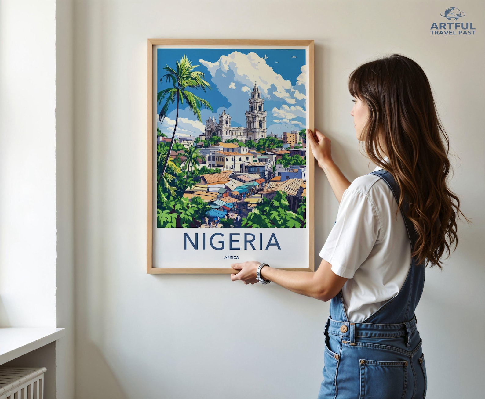 Nigeria Wall Art, Africa Travel Poster, Vintage Nigeria Print, Nigerian ...