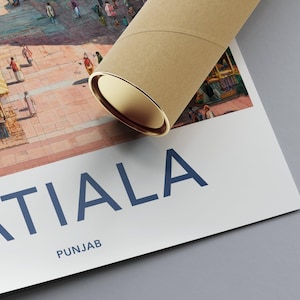 Patiala Punjab India Wall Art, Cityscape Painting, Travel Print, Indian ...
