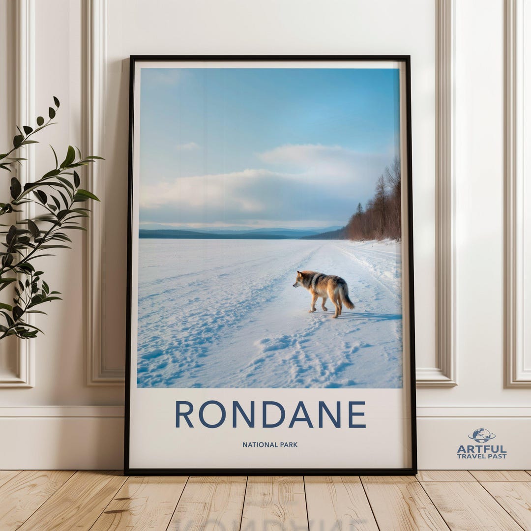 Wilderness Wall Art, Wolf in Snow Landscape, Rondane National Park ...
