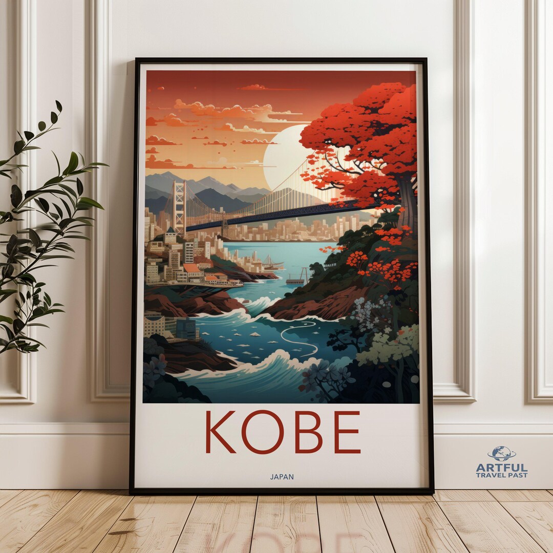 Kobe Wall Art, Japan Scenic Poster, Architectural Wonders, Beautiful ...