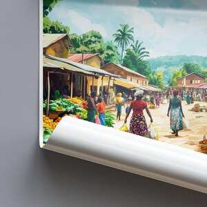 Zongo Poster, Democratic Republic of the Congo Wall Art, African Market ...