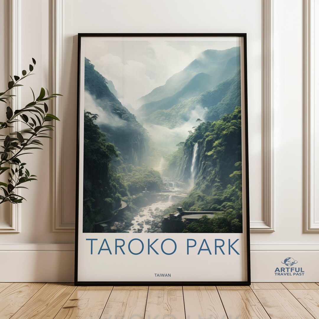 Stunning Taiwan Taroko Park Wall Art, Beautiful Nature Landscape Print ...