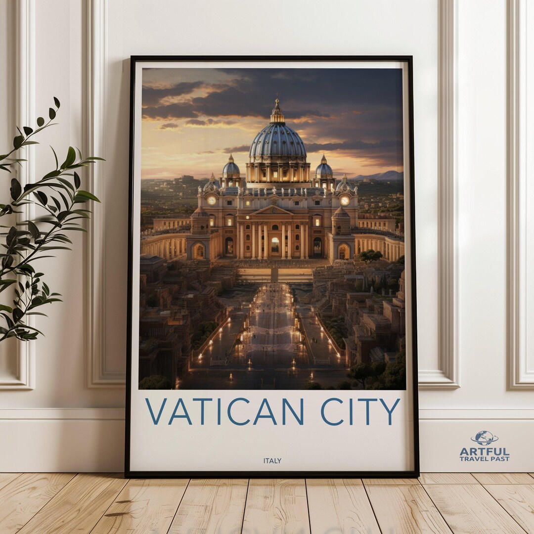 Vatican City Wall Art, Scenic Italy Print, Historic Architecture Poster ...