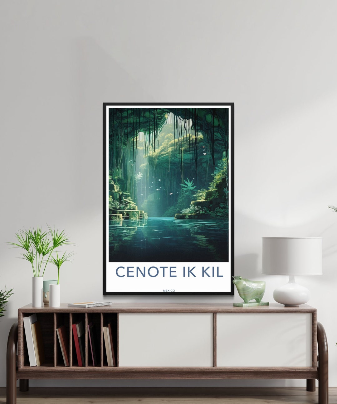 Cenote Ik Kil Wall Art, Mexico Nature Poster, Digital Download ...