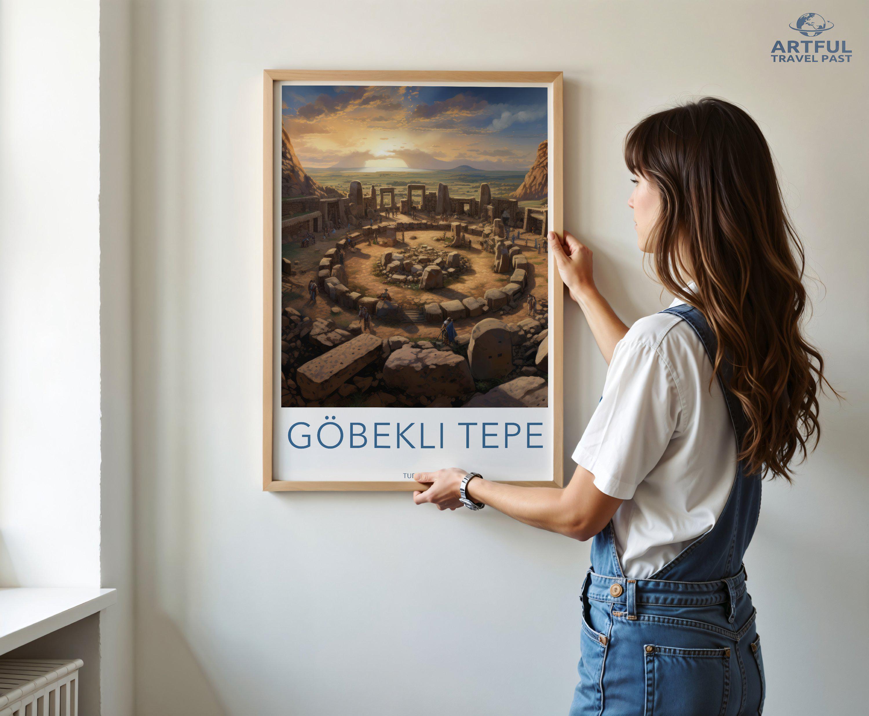 Gobekli Tepe Archaeological Site Wall Art, Ancient Historical Landmark ...