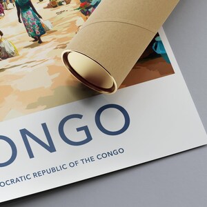 Zongo Poster, Democratic Republic of the Congo Wall Art, African Market ...