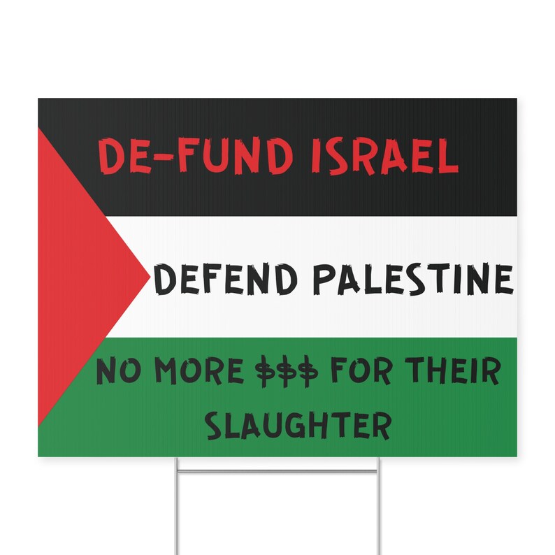 100% Proceeds Donated to Palestine/palestine Yard Sign/free - Etsy