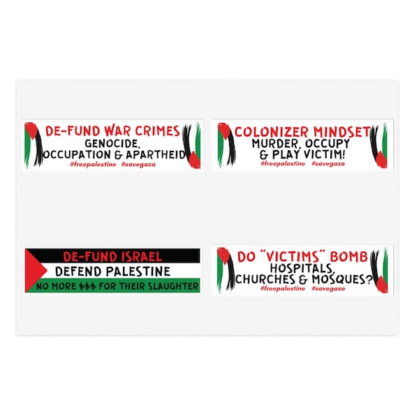 Palestine Apartheid Stickers - Etsy