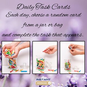 Printable Affirmation Card, Self Care Positive Mindset, Daily Challenge ...