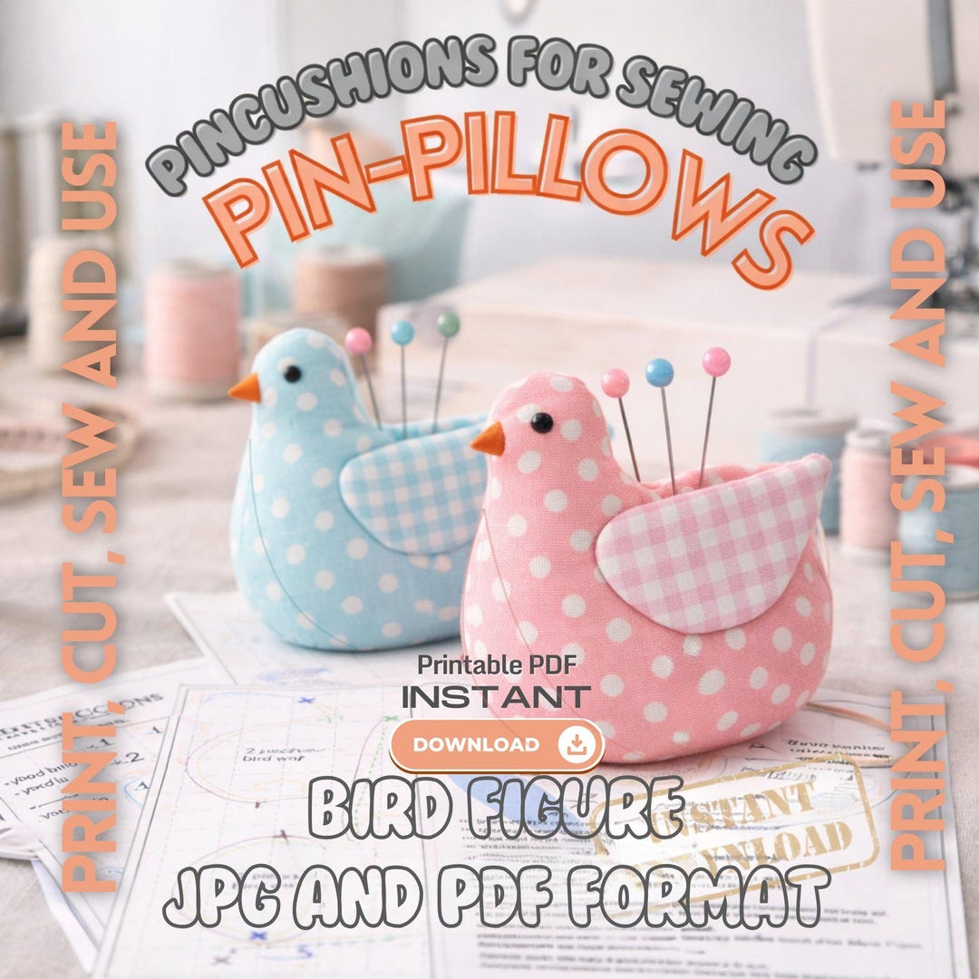Bird Pincushion Sewing Pattern | Beginner Friendly PDF | Easy Sewing ...