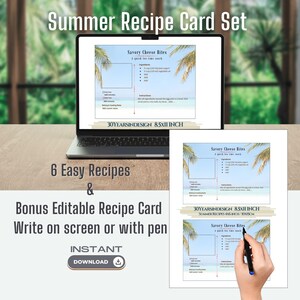 Printable Summer Recipe Pack: 6 Easy Beginner Recipes (PDF & JPG ...