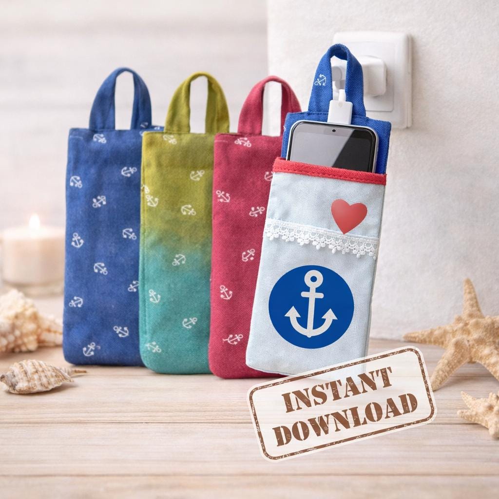 Cell Phone Case Sewing Pattern: 4 Easy DIY Holder Designs (PDF Pattern ...