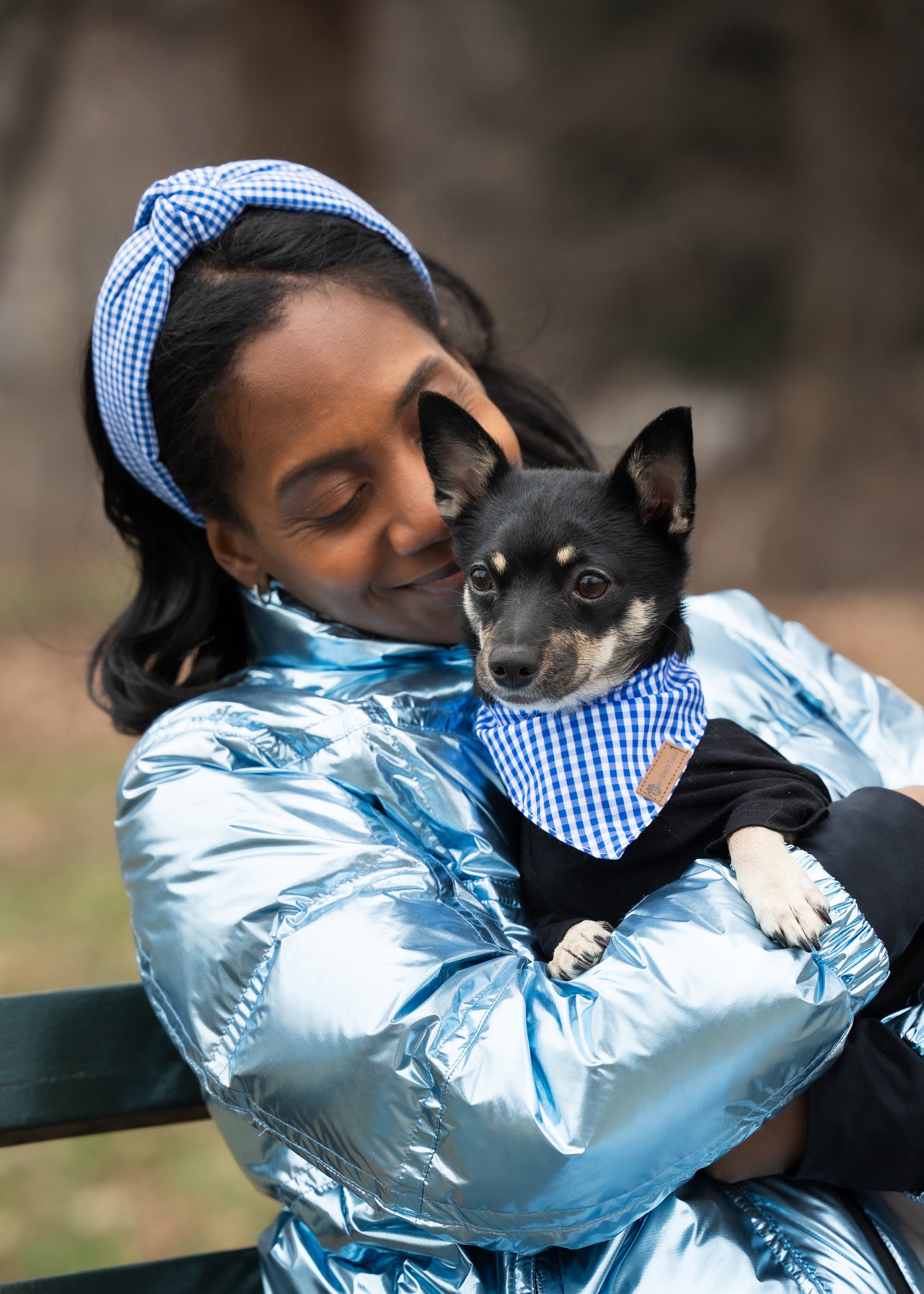 Matching Pet and Owner: Bandana, Bowtie, Knot Headband and Scrunchie ...
