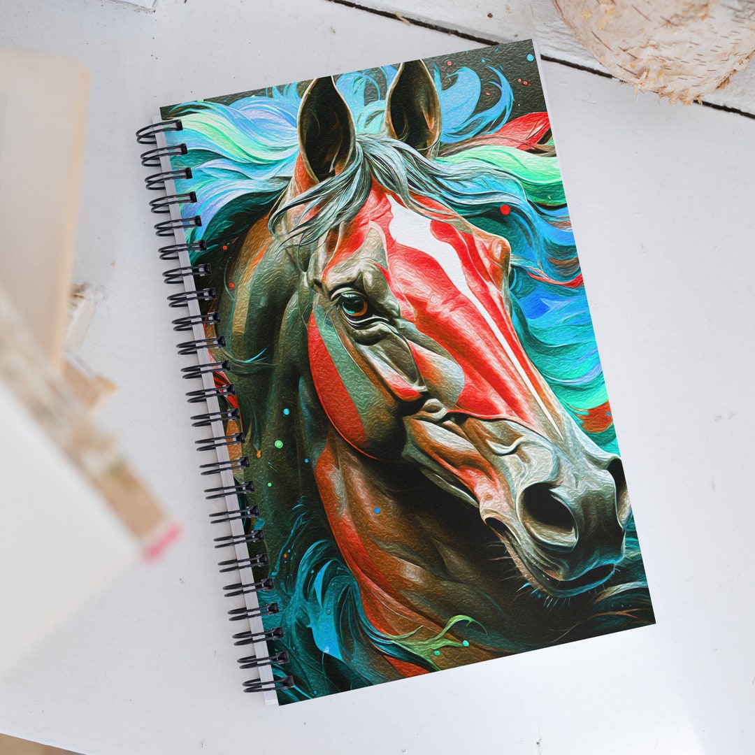 Horse Spiral Notepad Notepad Ring Pad Journal Diary Diary - Etsy