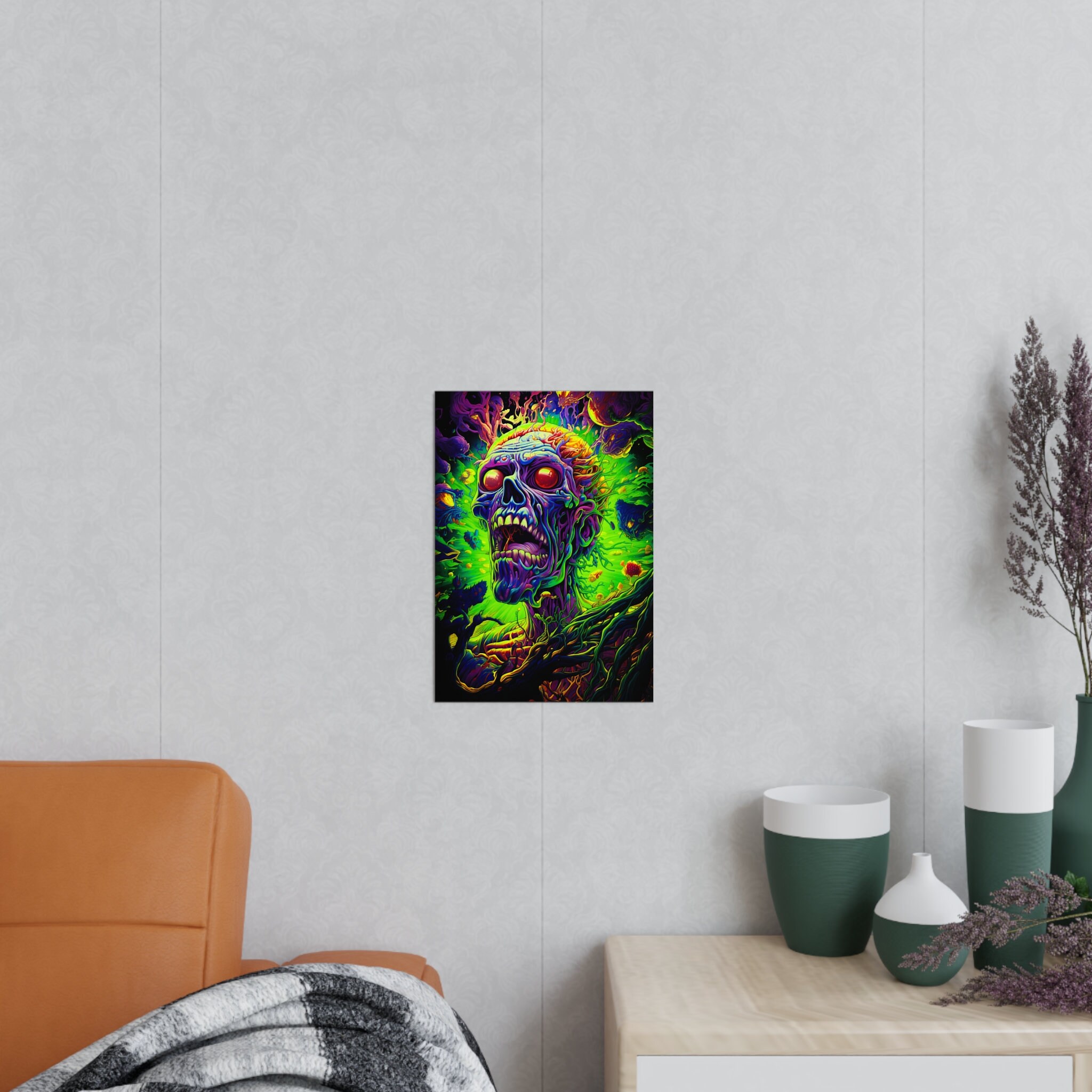 Acid Skull Poster in 4 Sizes - Etsy