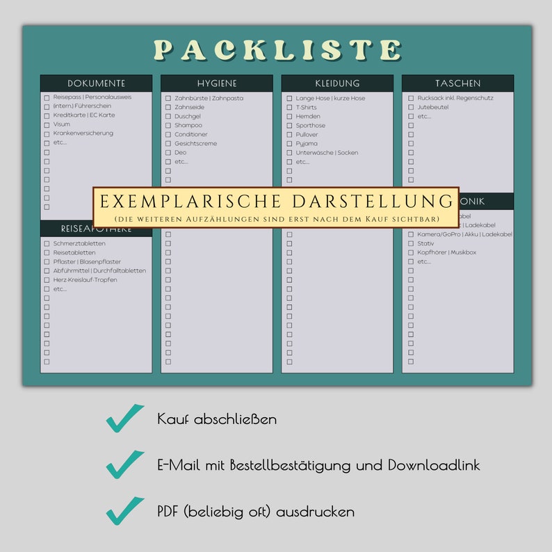 Ultimate Packing List for Every Vacation Packing List for Men German ...