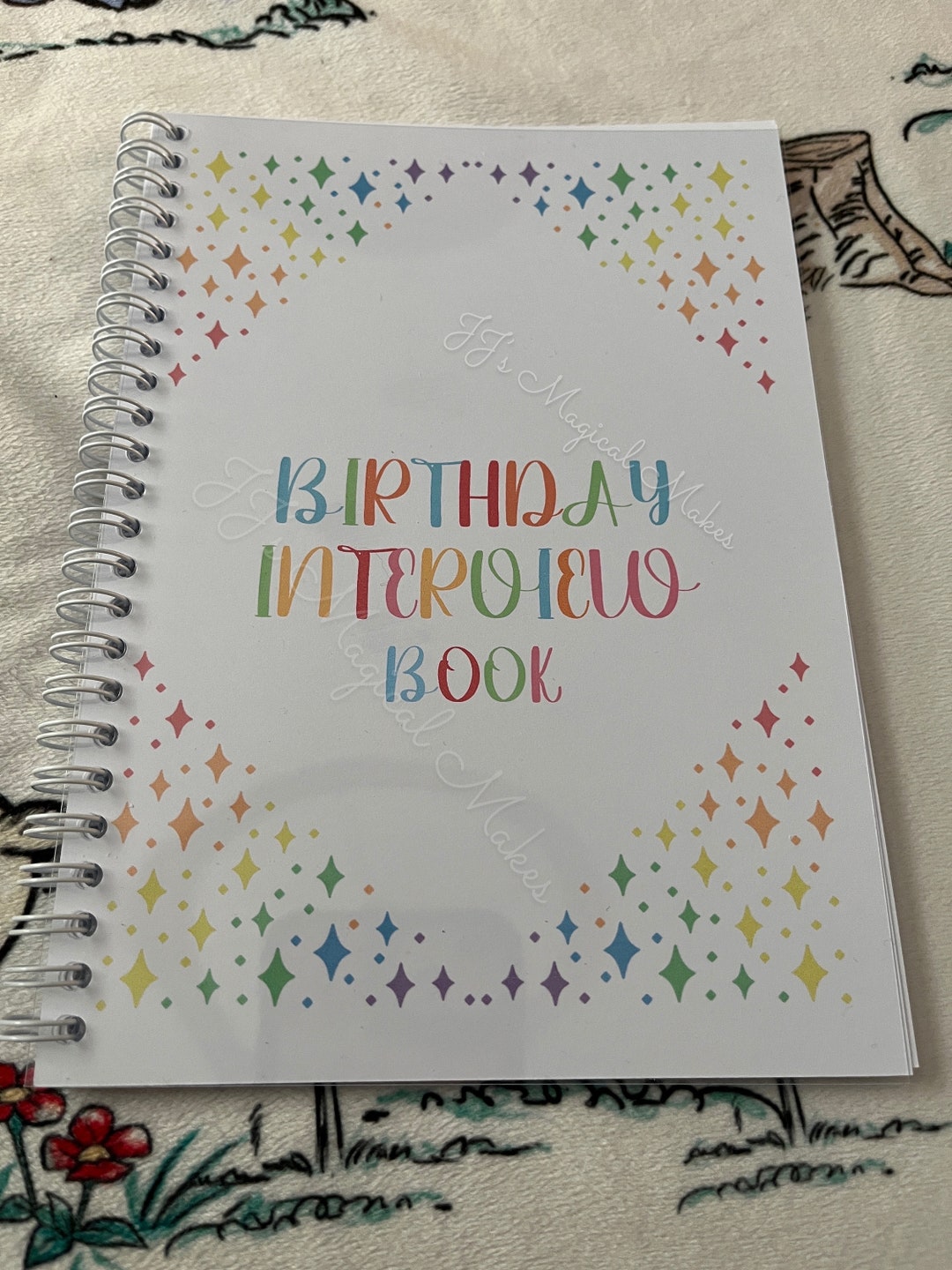 Birthday Interview Book 1-18 Years - Etsy UK