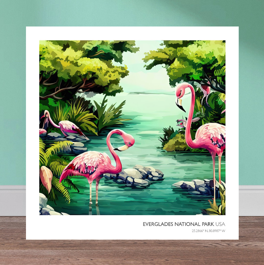 Everglades National Park (USA) Printable | Printable Watercolor X ...