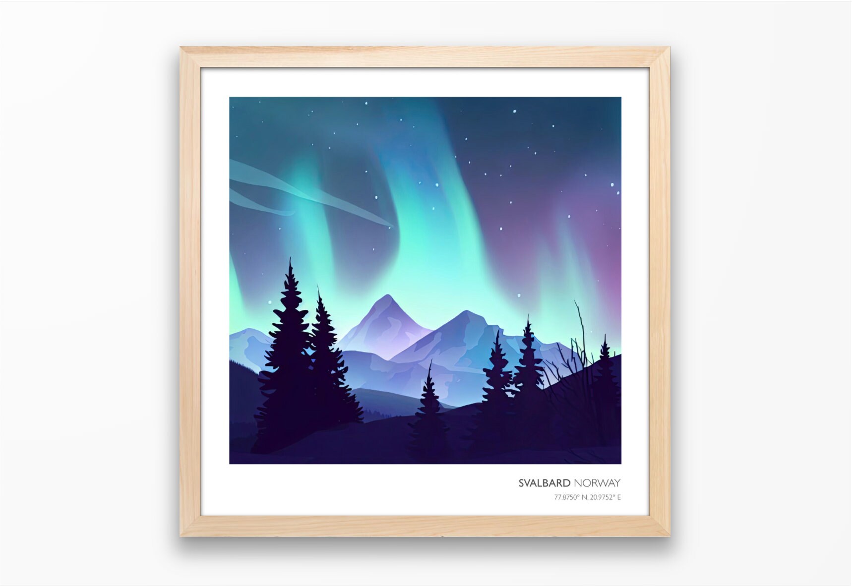 Svalbard norway Printable Printable Watercolor X Animated - Etsy