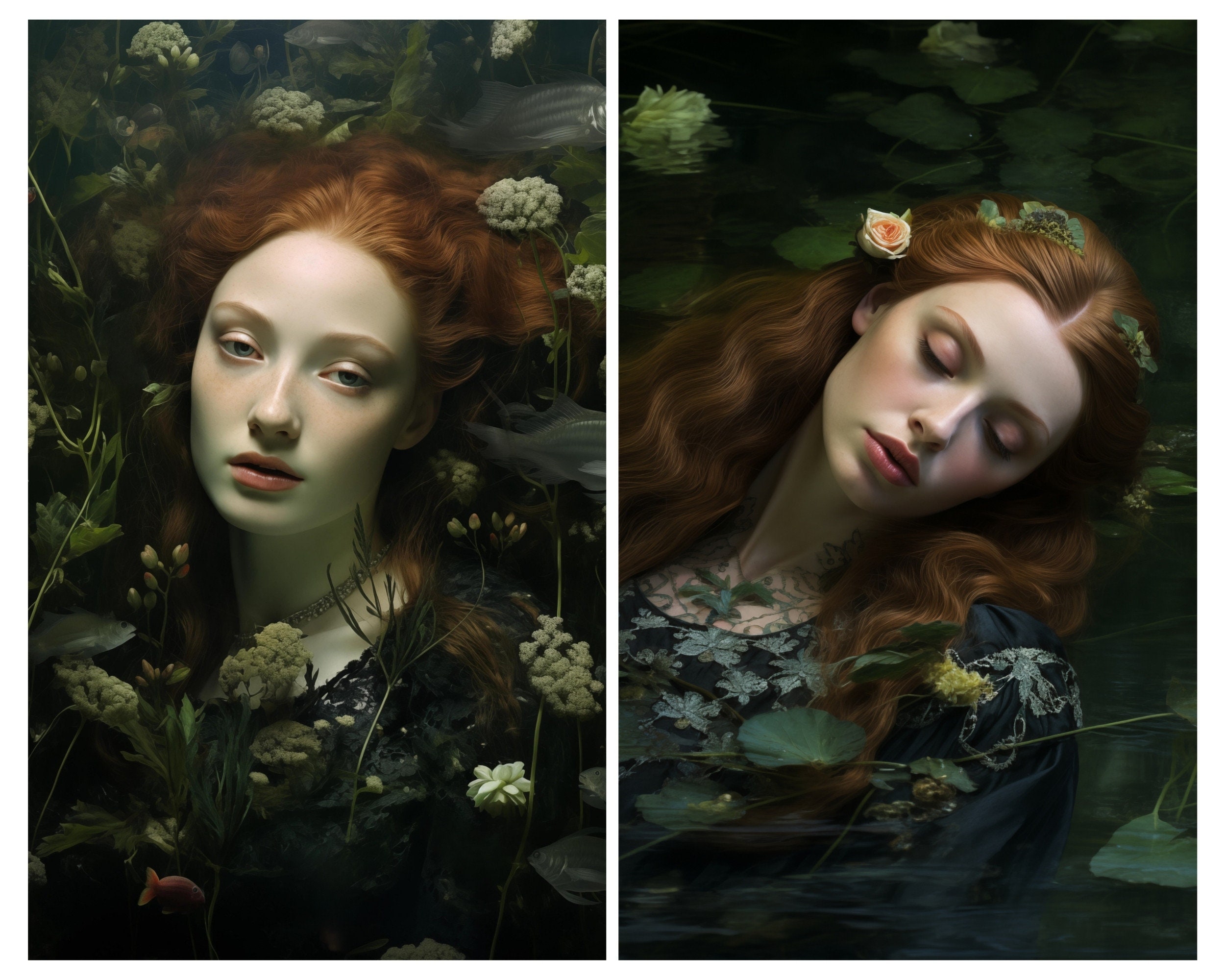 Shakespeare's Ophelia: 10 Captivating Digital Portraits - Ideal for ...