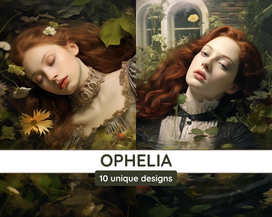 Shakespeare's Ophelia: 10 Captivating Digital Portraits - Ideal for ...