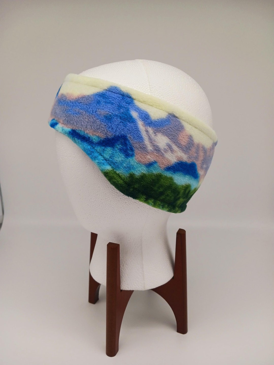 141 Designs, Blue Mountain Fleece Ear Warmer, Headband, Earring, Ear ...