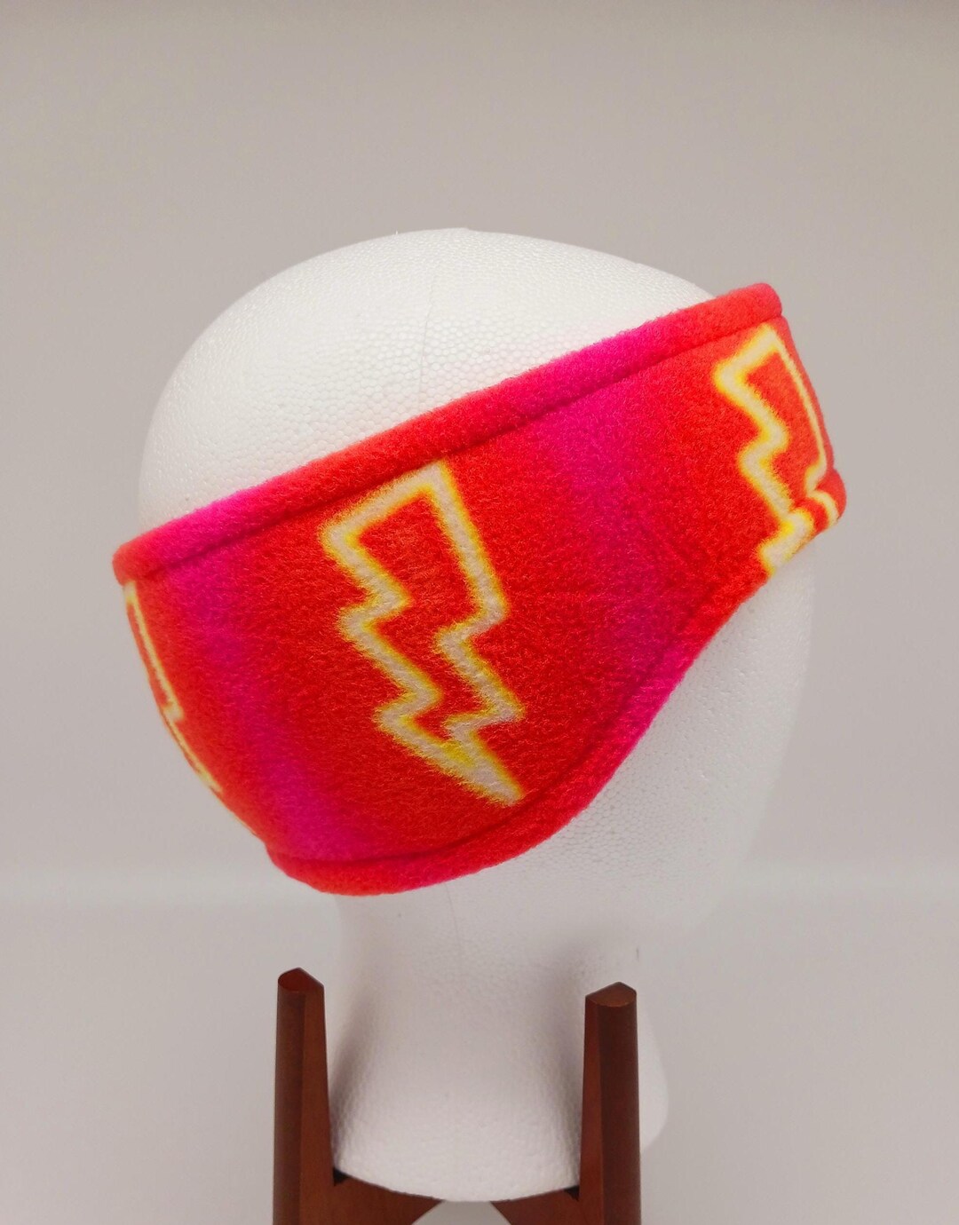 141 Designs, Lightning Bolt Fleece Ear Warmer, Headband, Earring, Ear ...