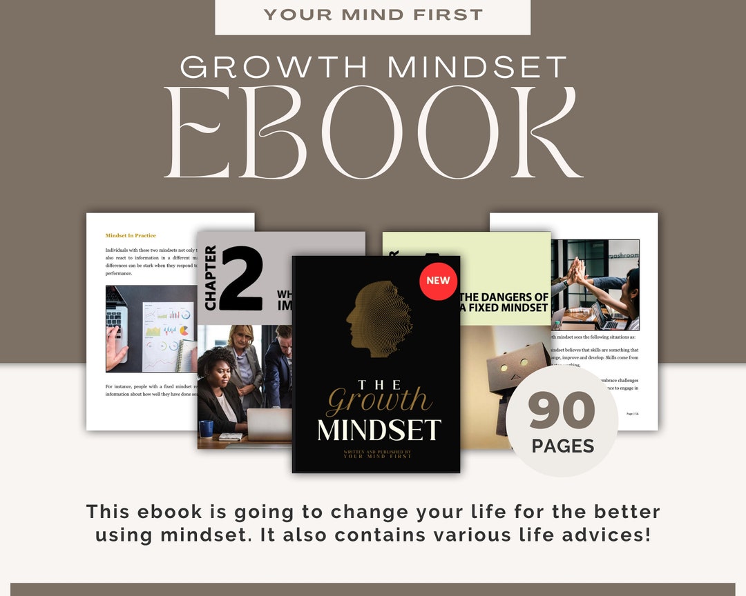 Growth Mindset Ebook | Personal Development | Your Mind First | Done for You Personal Growth ...