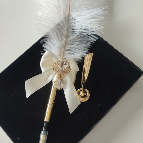 Wedding Feather Pen - Etsy