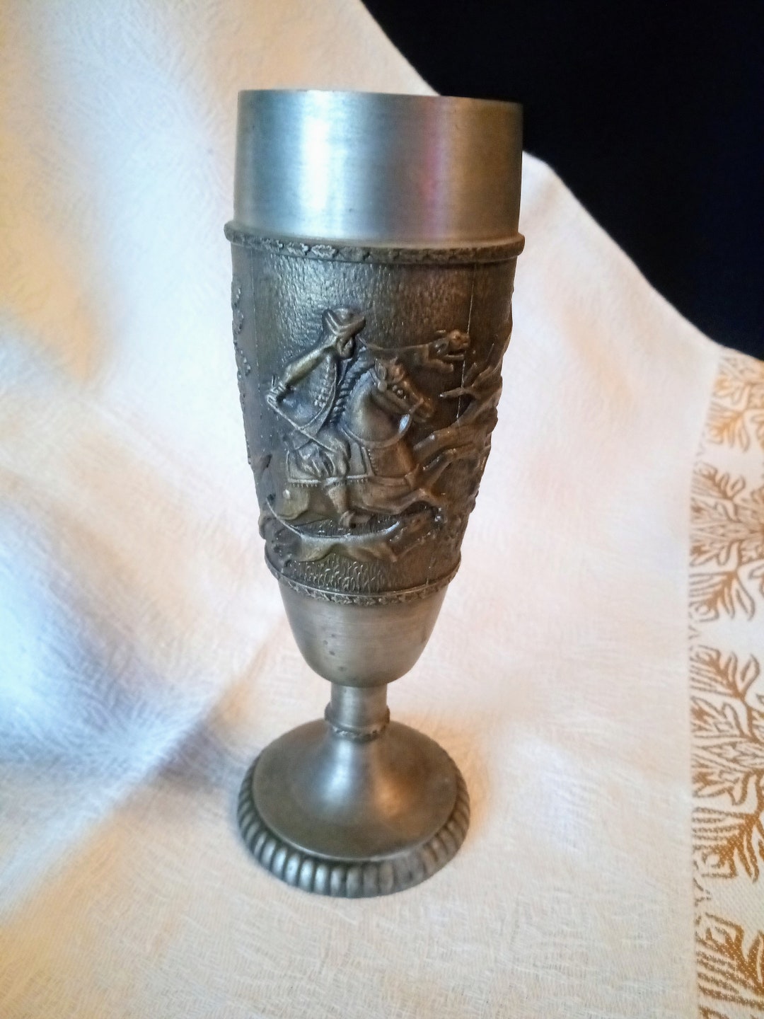 Pewter Mug Quality Mark Tinware RAL Hunting Motif 95% Tin - Etsy