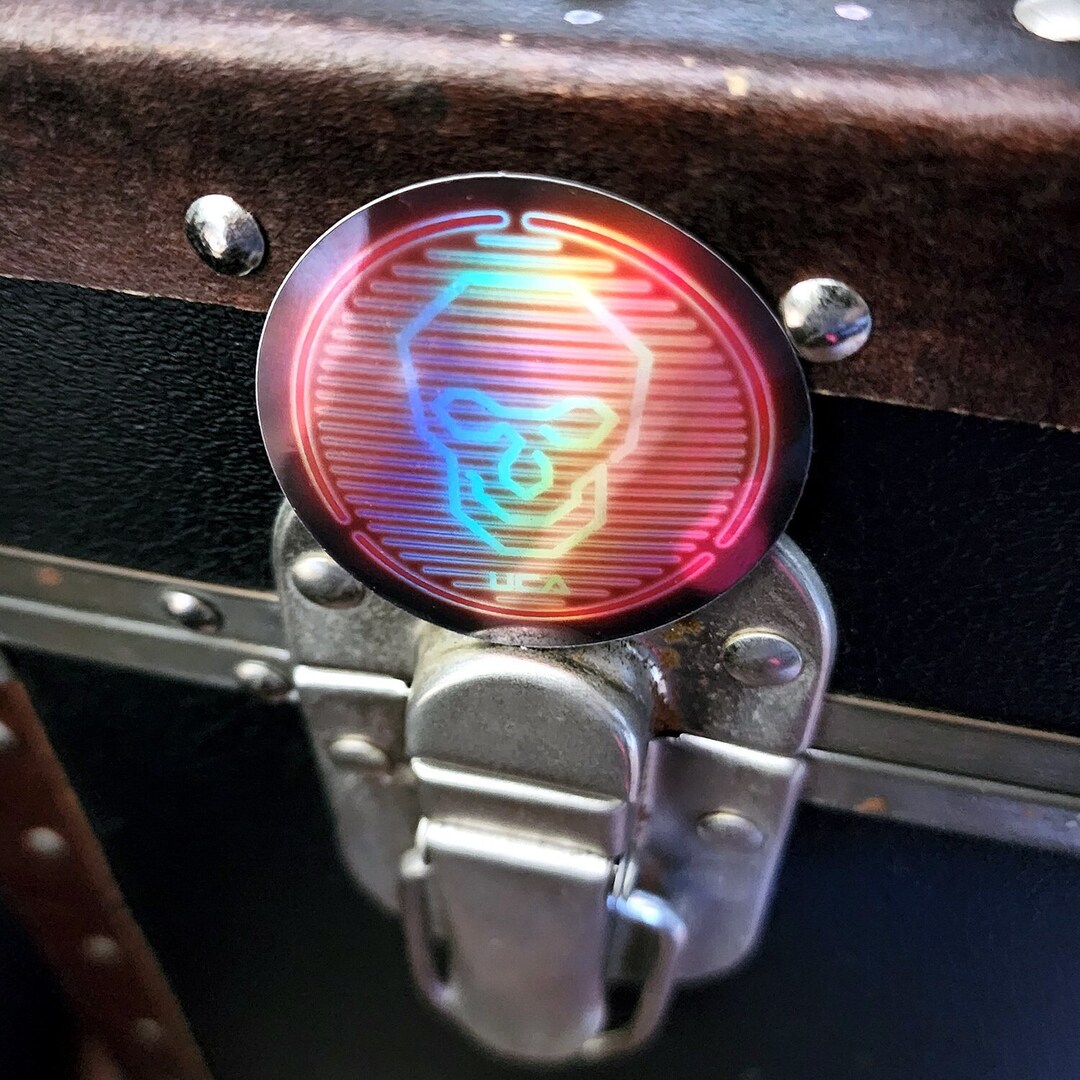 Holographic Neon Mule Warning Sign Vinyl Sticker / Custom Death ...
