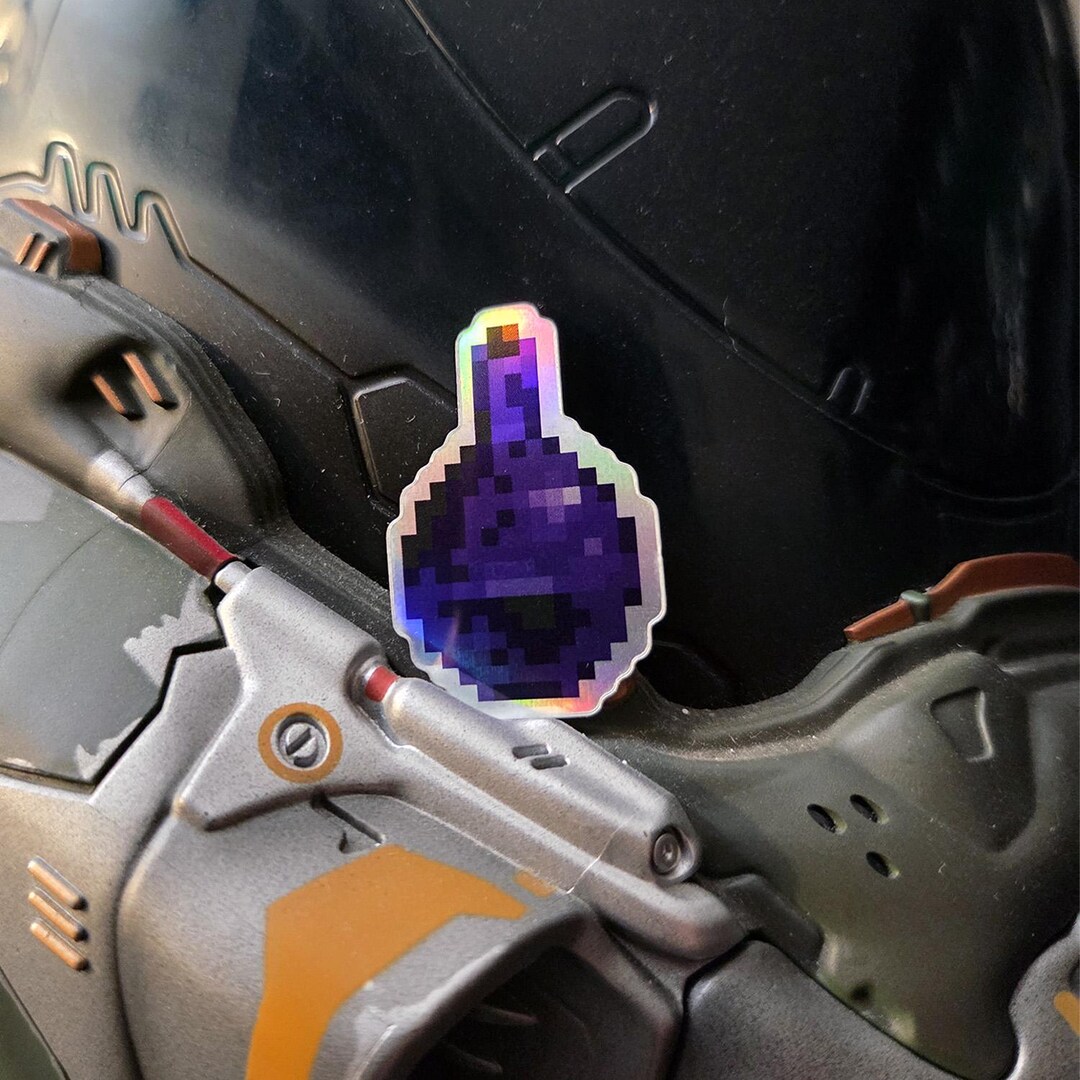 Health Bonus Holographic Vinyl Sticker / Custom Doom Video Game Art - Etsy