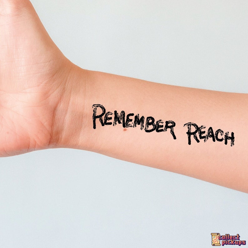 Remember Reach Temporary Tattoo / Custom Halo Reach Video Game - Etsy
