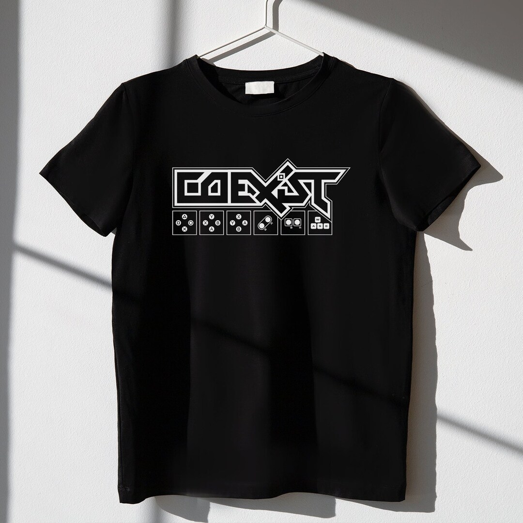 Coexist Gamer Pride Screen Printed Shirt / Custom Video Game Art ...