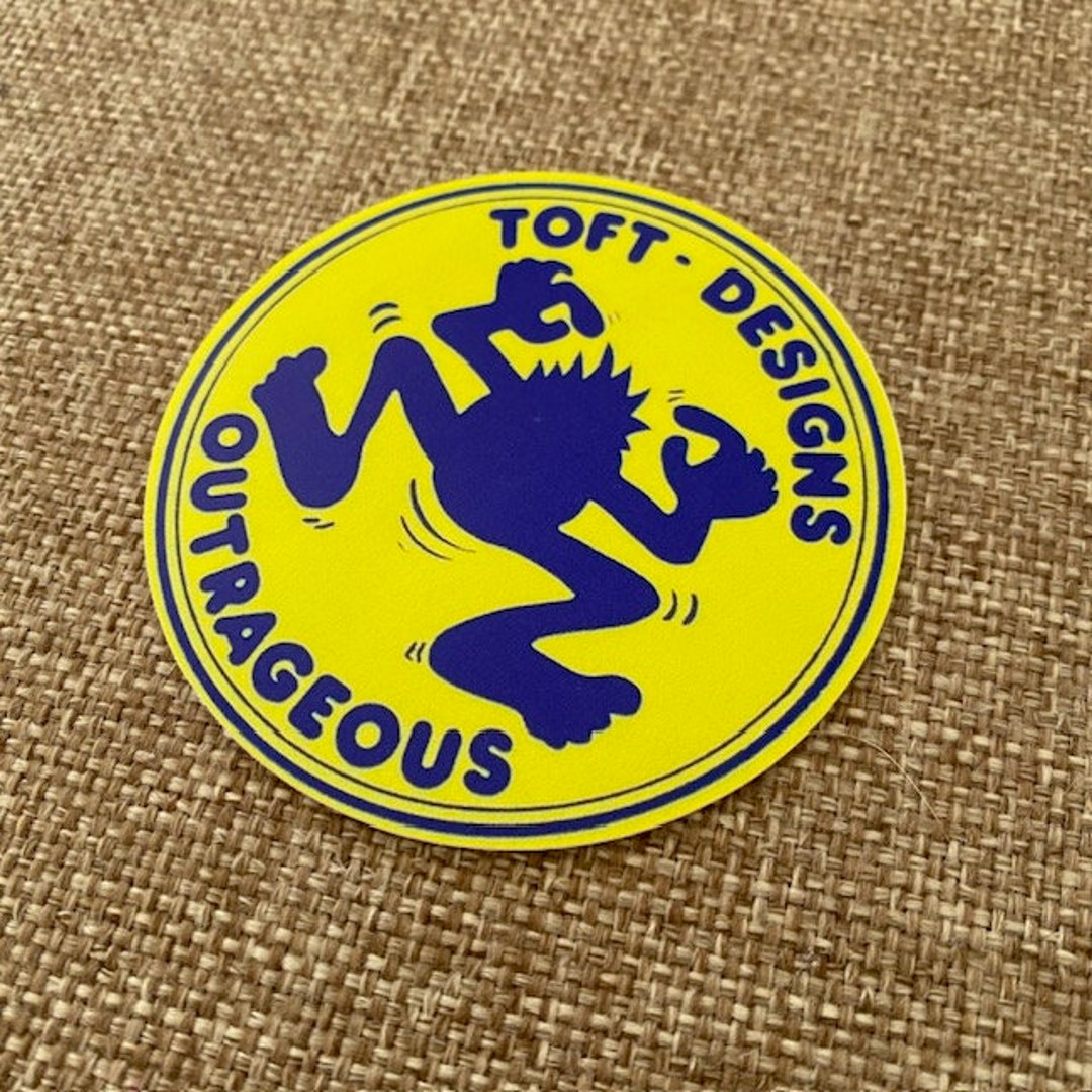 1970s Toft Designs Outrageous Skateboard Sticker Decal Vintage - Etsy