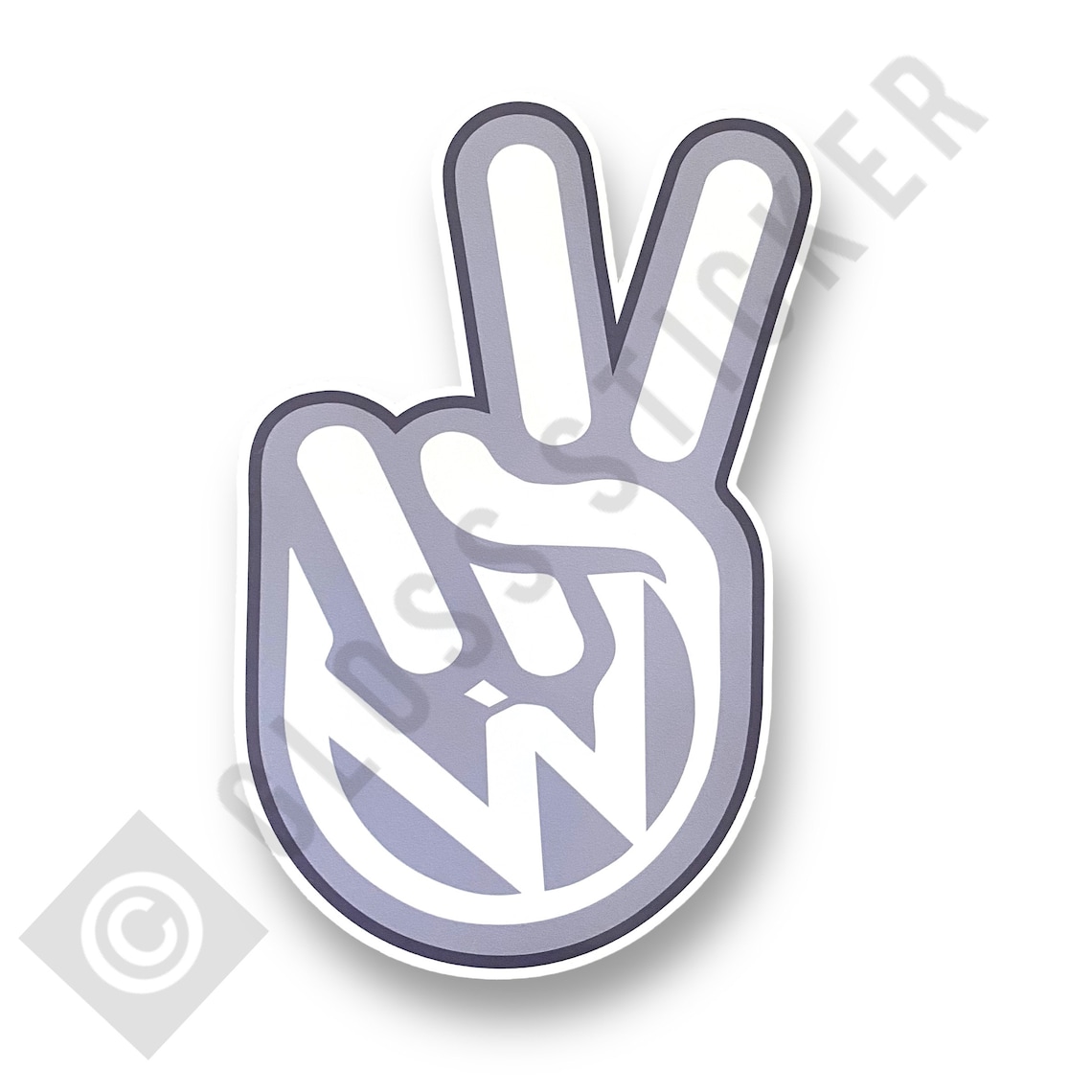 VW Peace Logo Stickers 8 Colour Options 3 Size Options Volkswagen ...
