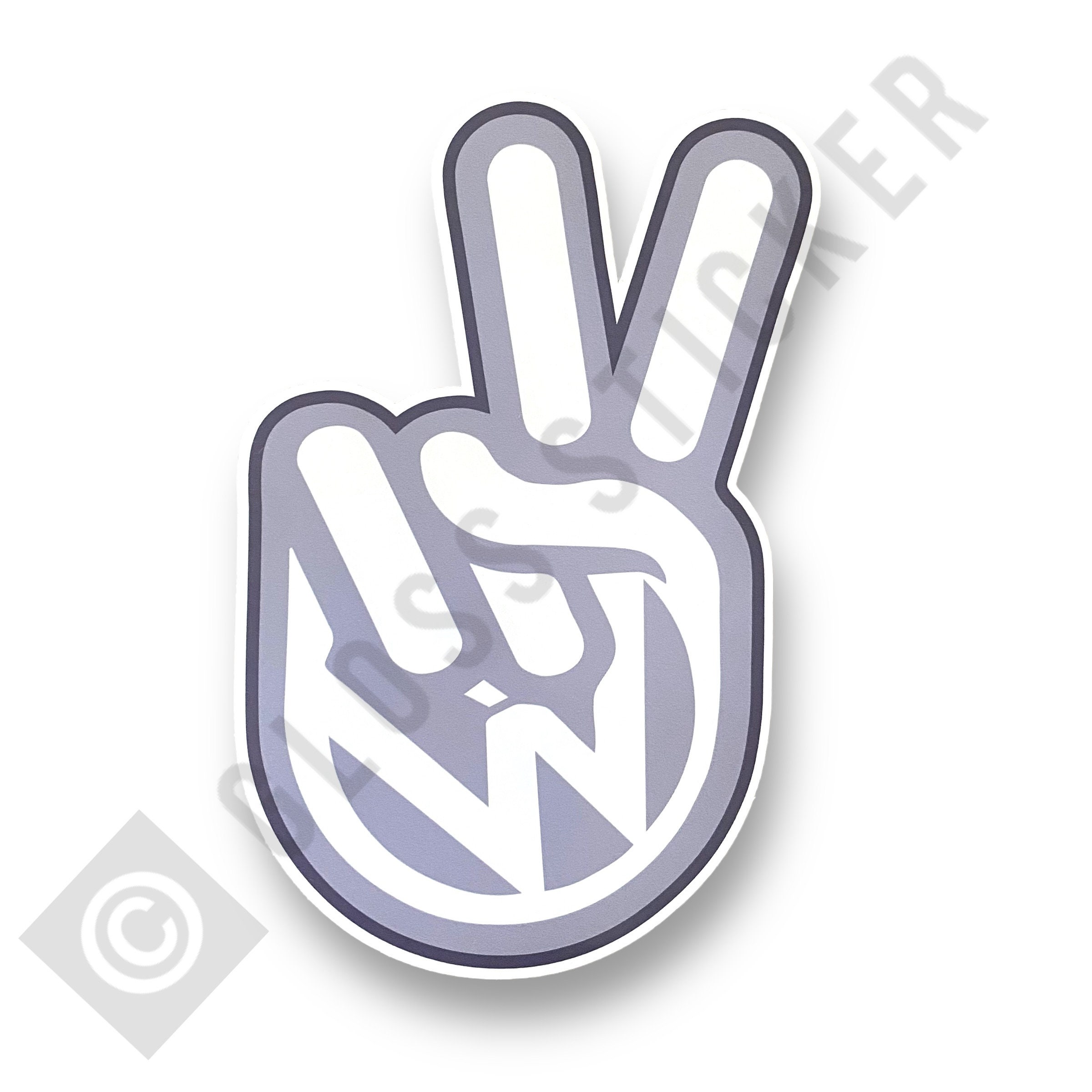 VW Peace Logo Stickers 8 Colour Options 3 Size Options Volkswagen ...