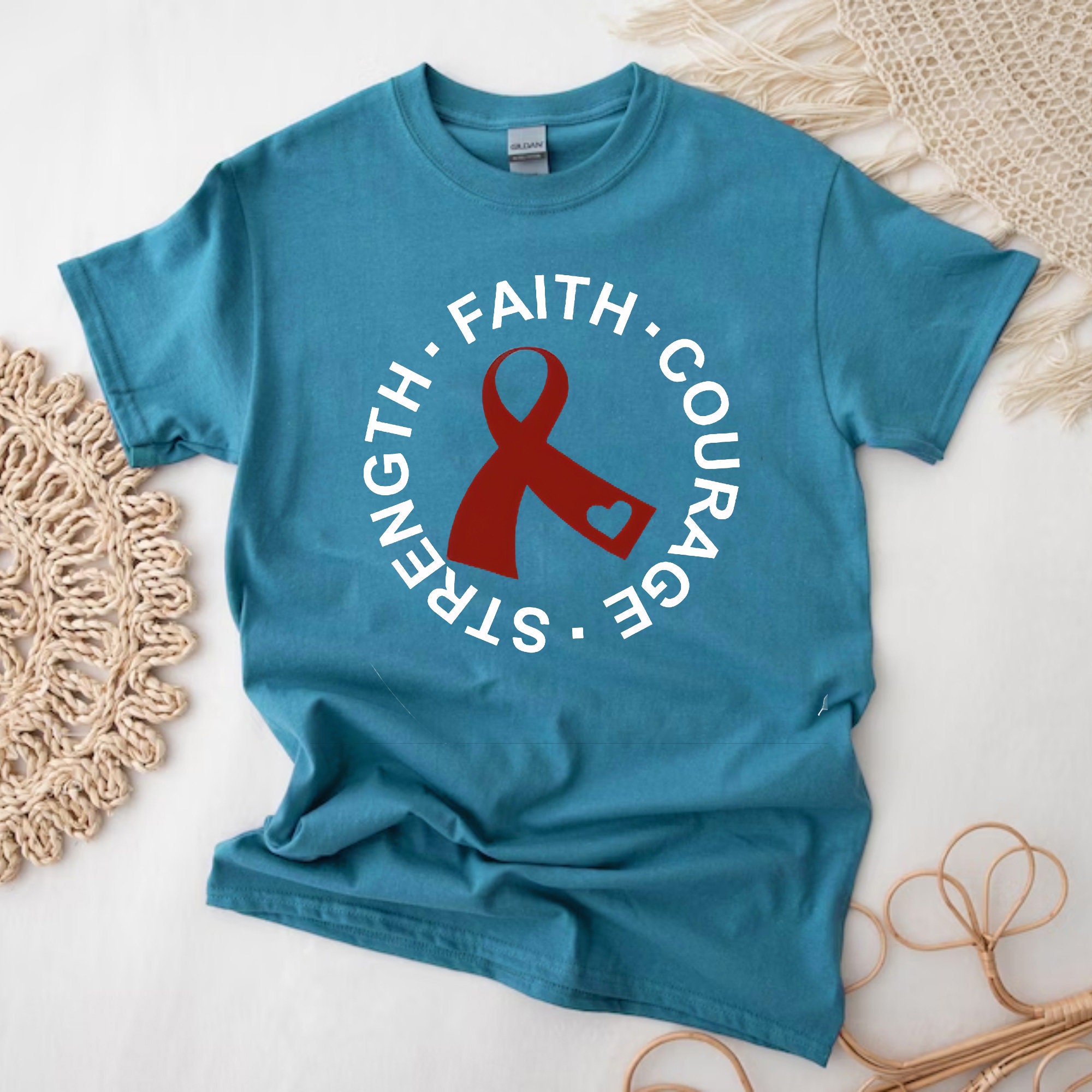 Sickle Cell Shirt, Skill Cell Gift, SCA Tshirt, Red Ribbon Shirts ...
