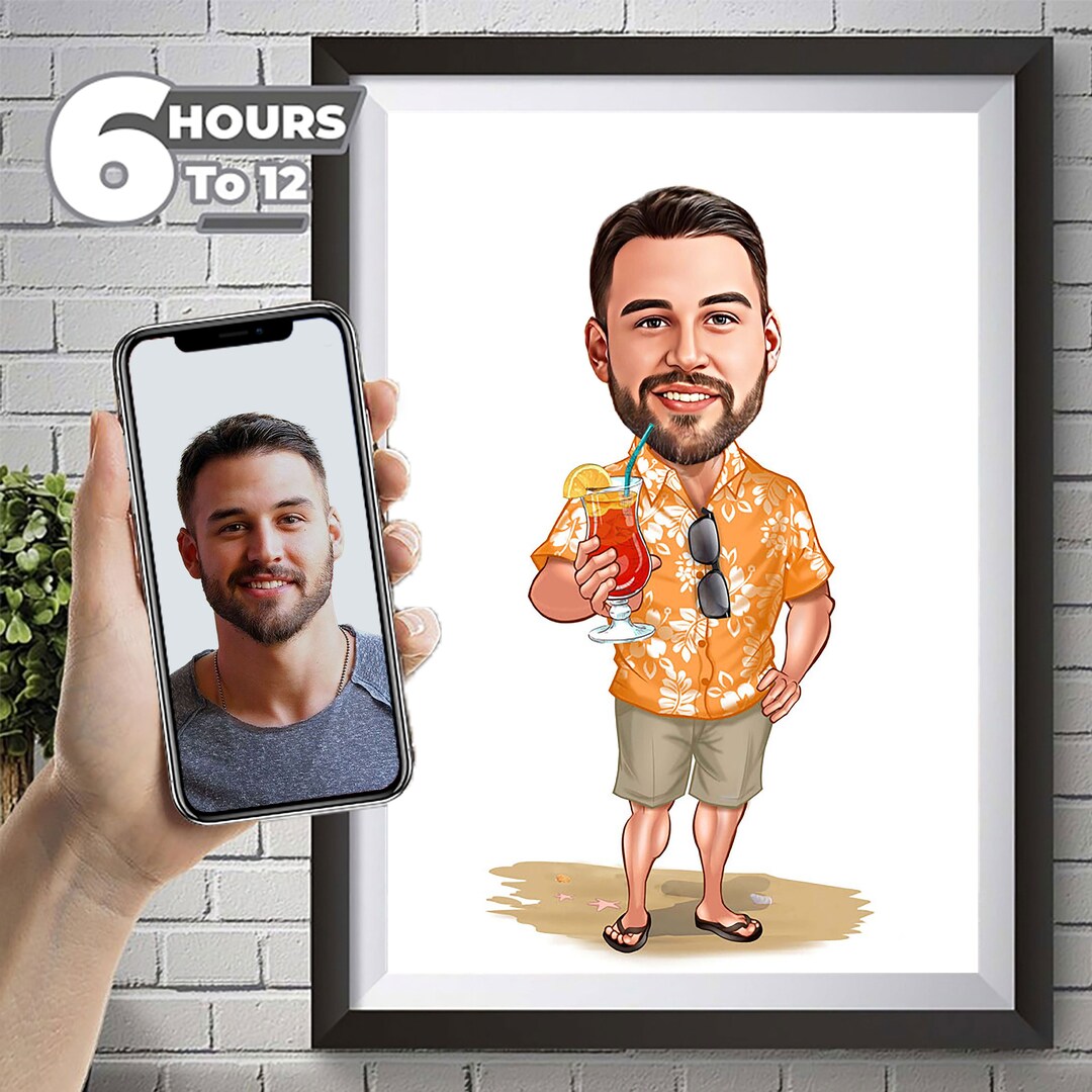 Custom Retirement Cartoon Portrait, Retirement Caricature, Retirement ...
