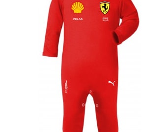 Ferrari F1 Baby Racing Overalls. Featuring Charles Leclerc - Etsy