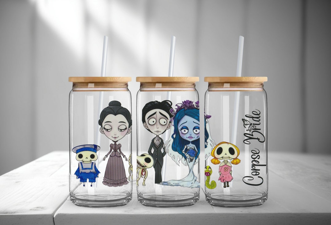 UV DTF 16oz Cup Wrap Corpse Wife/ Ready to Apply/ Waterproof - Etsy