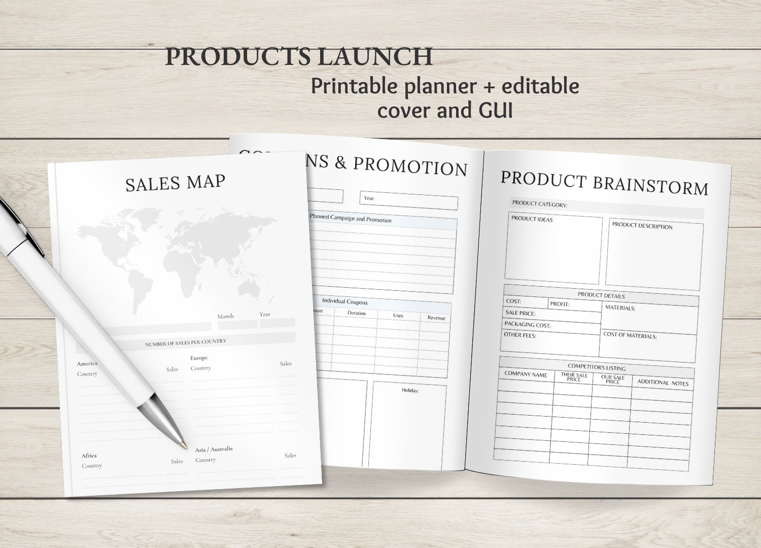 Digital Product Launch Planner | Course Creation Plan | Printable Course Creator Planner ...