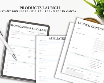 Digital Product Launch Planner | Course Marketing Plan | Printable Course Creation Planner ...