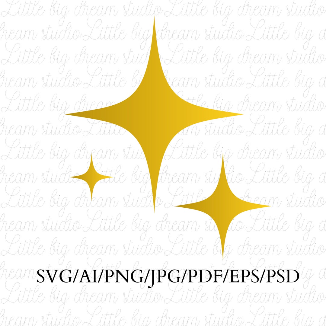 Sparkle SVG, Sparkle Stars SVG, Stars Svg, Star Clipart, Bright Stars ...