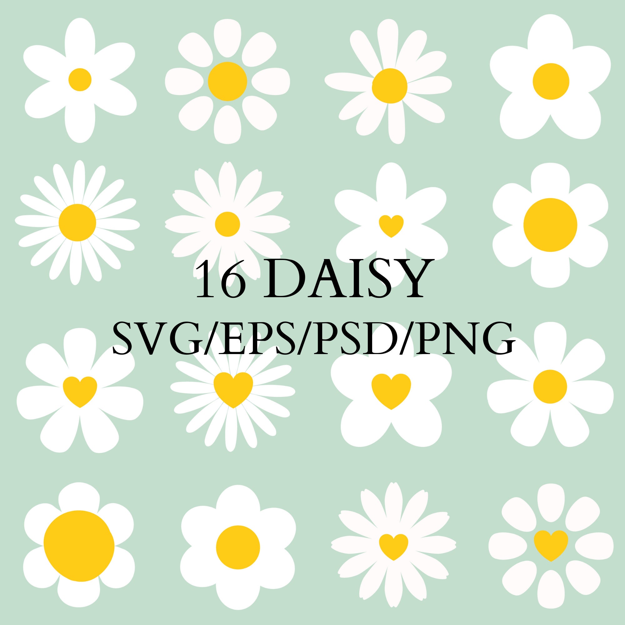 Daisy Svg Daisy Svg Bundle Daisy Flower Svg Daisy - Etsy Australia