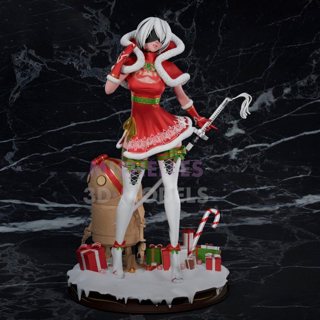 Christmas 2B - Nier: Automata | STL File for 3D Printer, 3D Printing ...