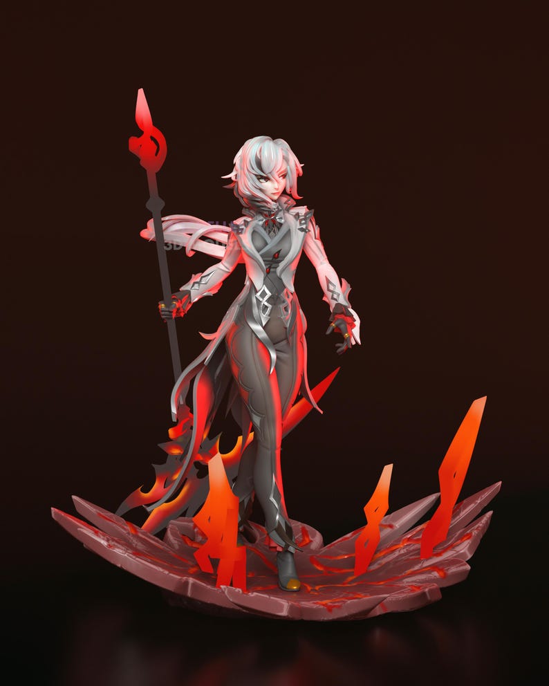 Arlecchino the Knave Genshin Impact STL File for 3D Printers, 3D ...